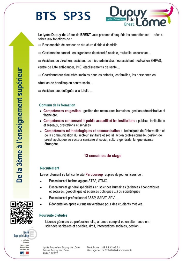 BTS SP3S -Lycée polyvalent Dupuy de Lôme